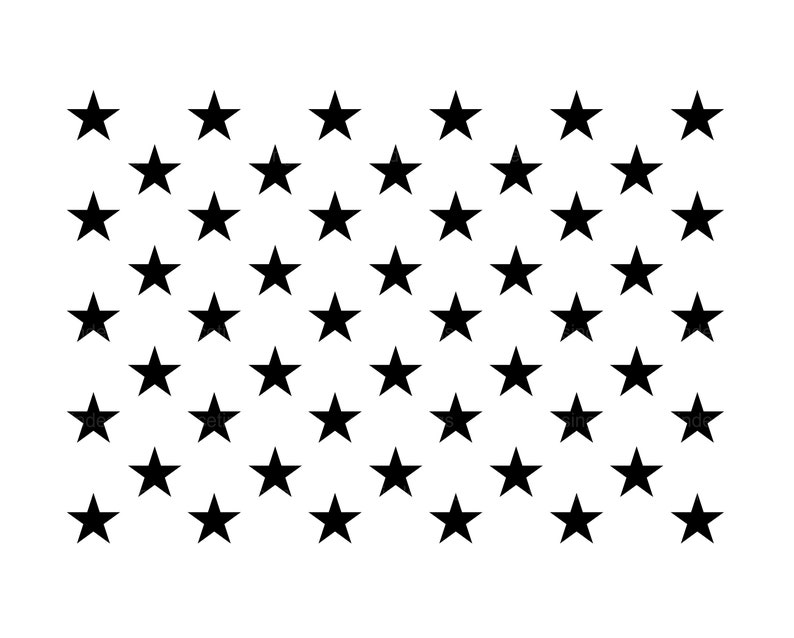 American Flag Stars Svg 50 Stars Svg 50 USA Stars Svg - Etsy