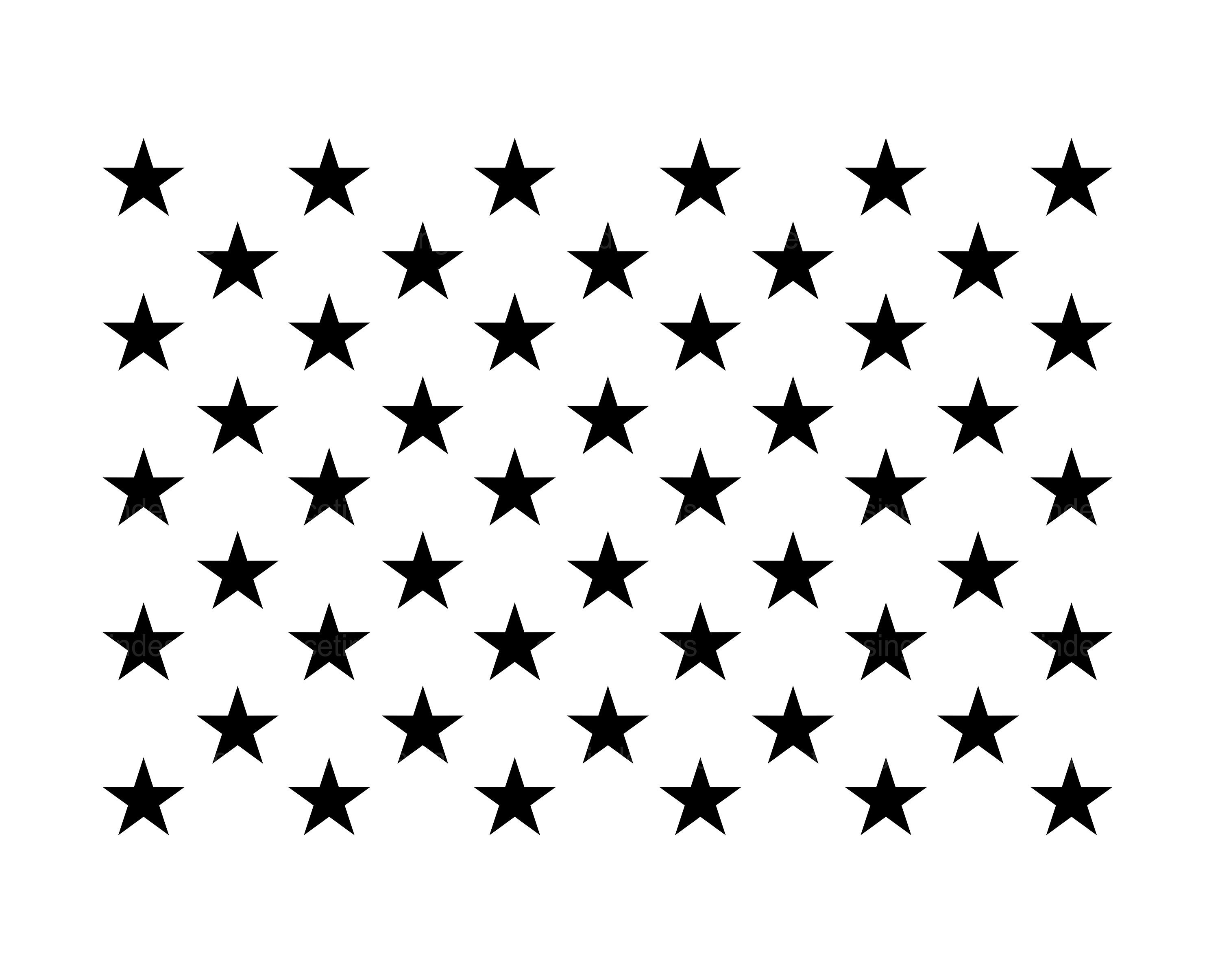 American Flag Stars Svg 50 Stars Svg 50 USA Stars Svg - Etsy