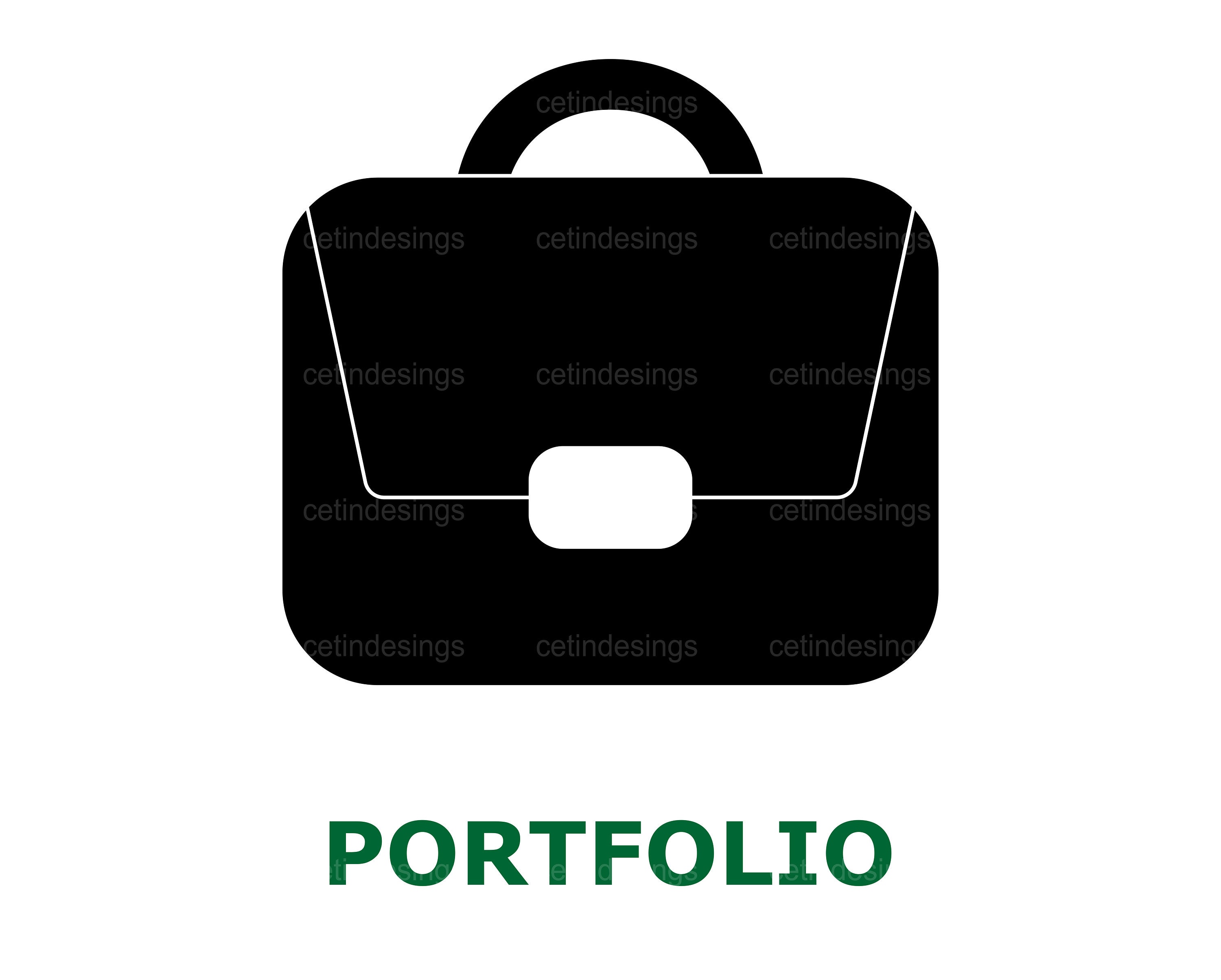 Portfolio Icon Portfolio Icon Svgportfolio Icon - Etsy