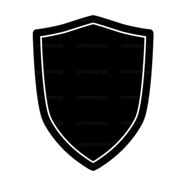 Shield Outline Svg - Etsy