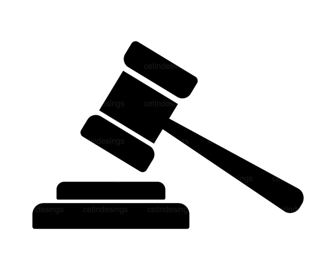 Gavel, Hammer Symbol Icon Svg, Png, Jpg, Eps, Pdf, Clipart, Vector - Etsy