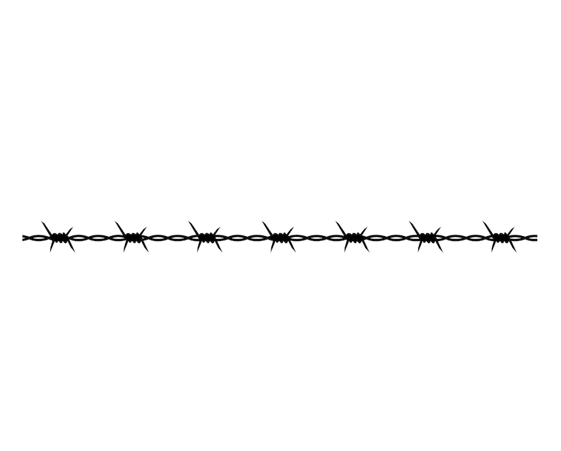 Barbed Wire Svg, Barb Wire Png , Fence Svg, Fence Png, Fence Clipart ...