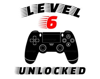 Level 6 Unlocked Svg - Etsy