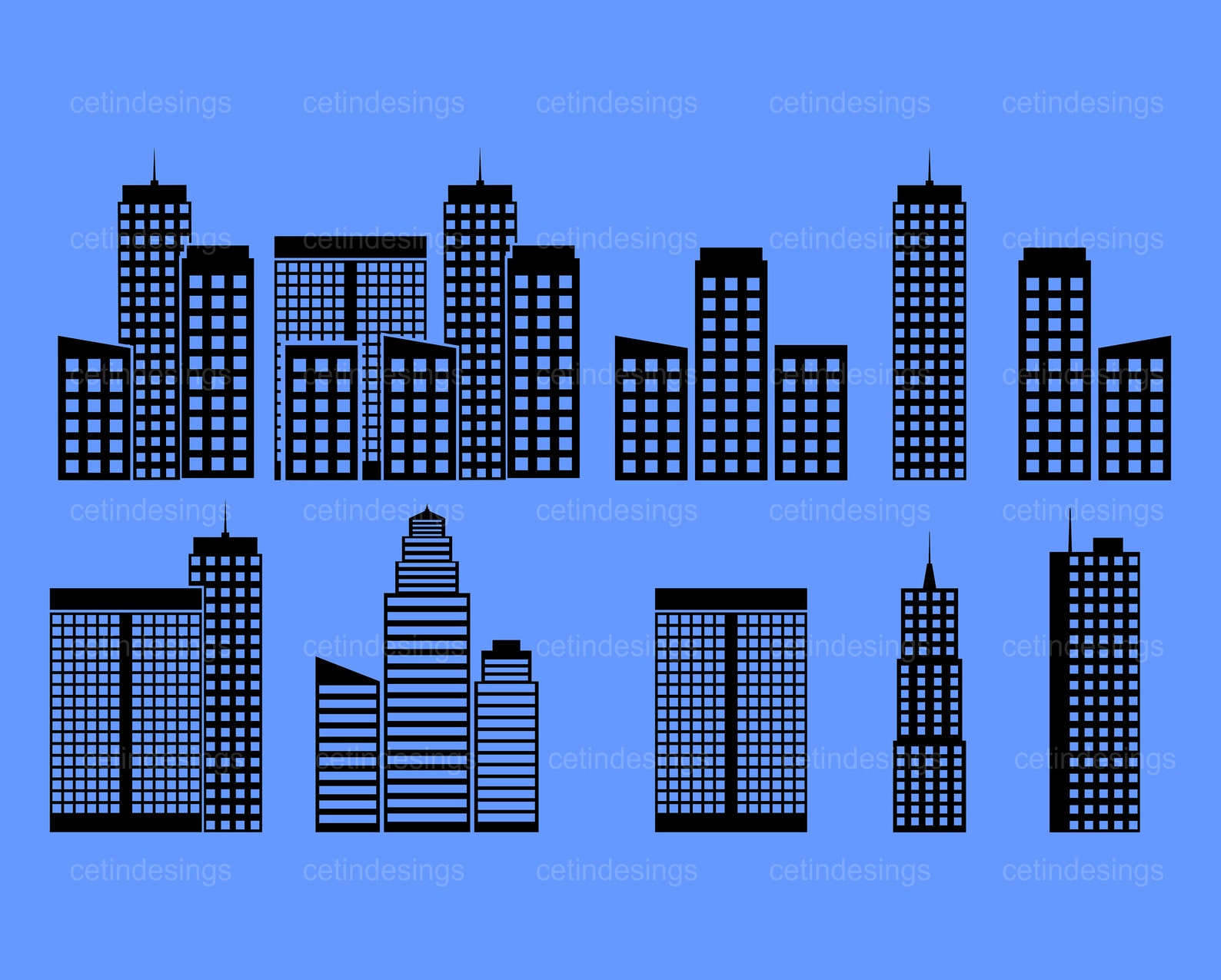 Skyscraper Icon Buildings Svg Skyscraper Svg Skyscraper - Etsy