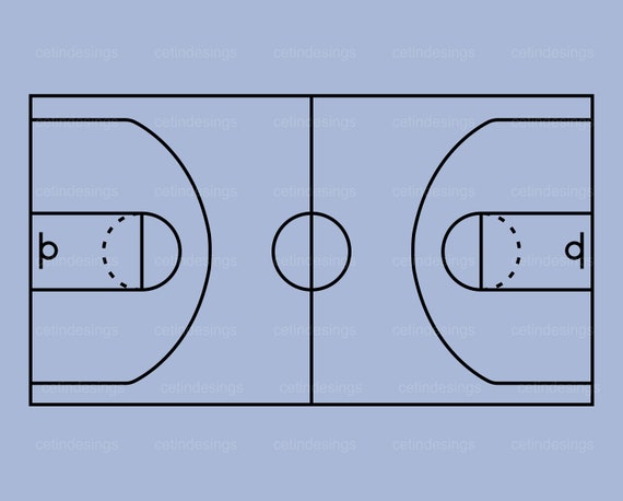 Blank Basketball Court Dimensions