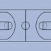 Basketball Court Outline SVG, Basketball Court Outline Png, Basketball ...