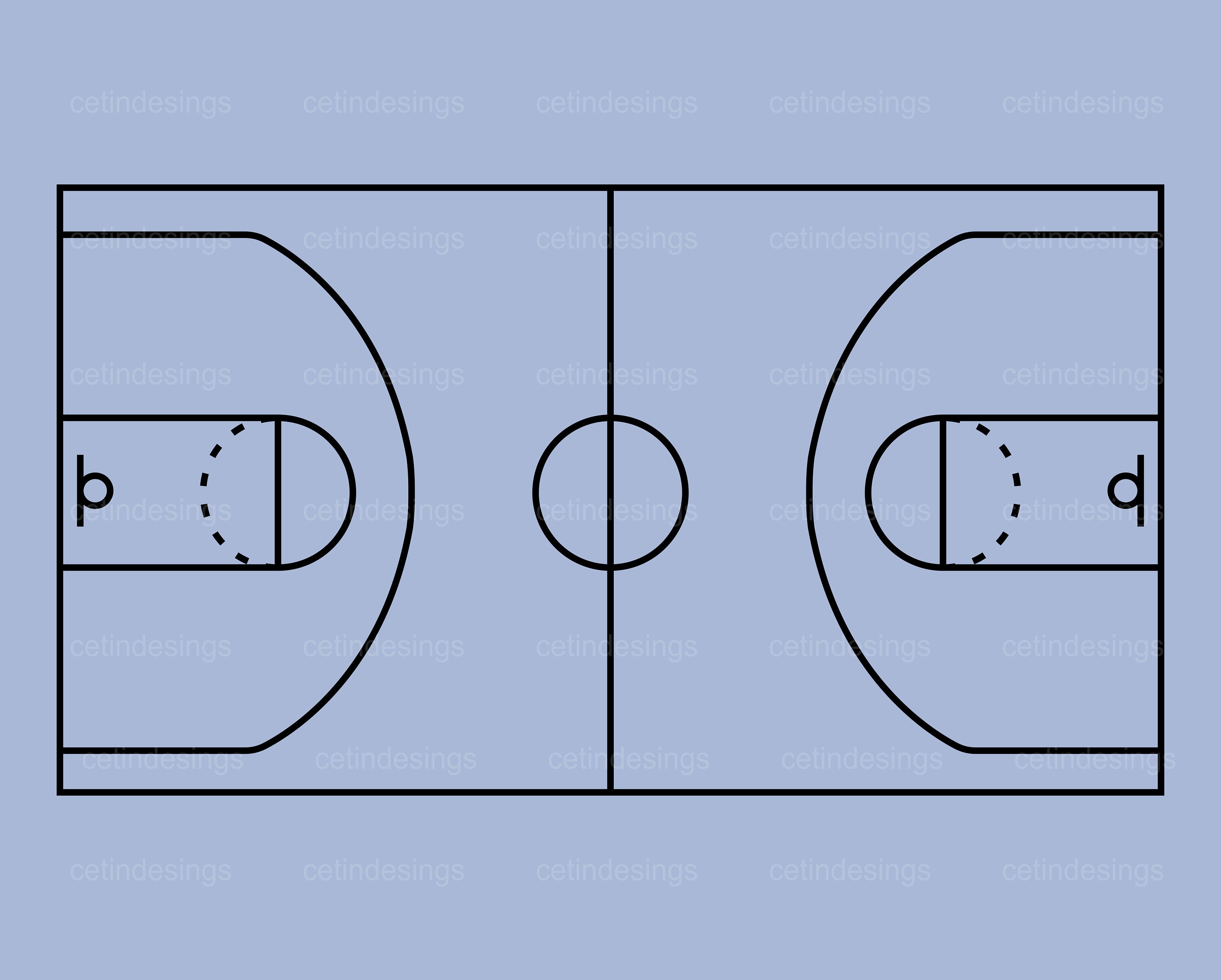 Basketball Court Outline at Madeleine Frayne blog