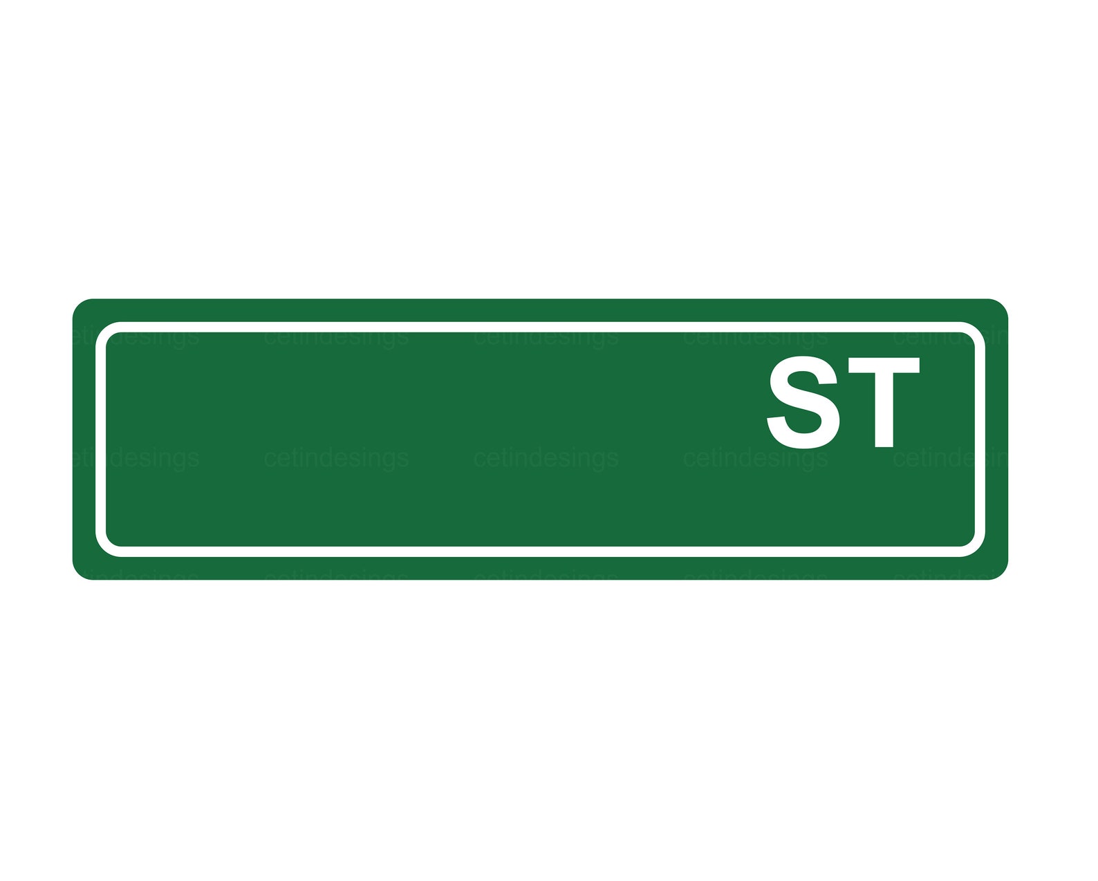 Blank Street Signs Svg | Layered Blank Street Signs Cut File | Blank ...