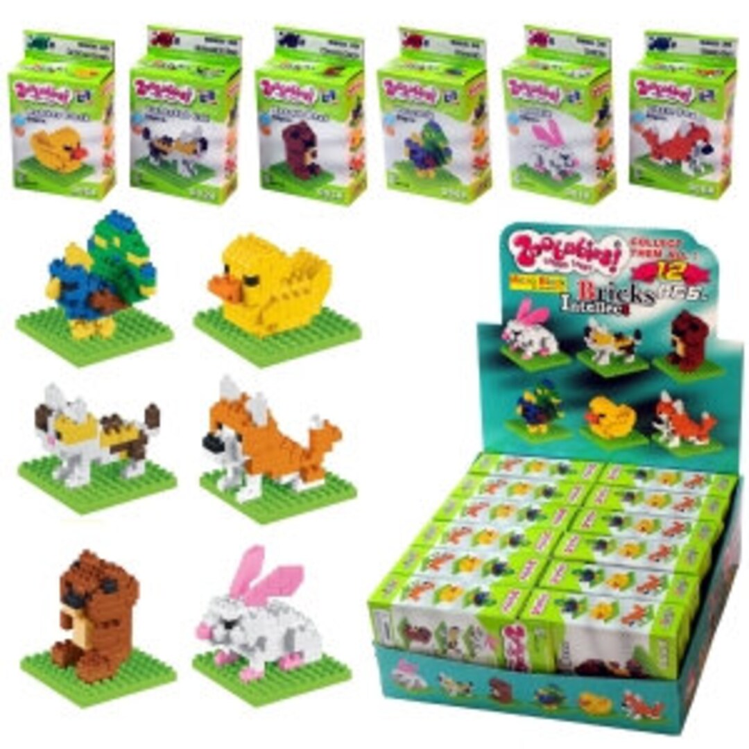 Mini Brick Building Blocks, Zoo Animals/for Birthday Party Favors Candy ...