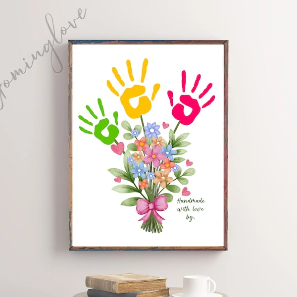 Mom Handprint Download - Etsy
