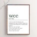 Wee Definition Print, Irish Home Decor, Funny St Patrick's Day Decor ...