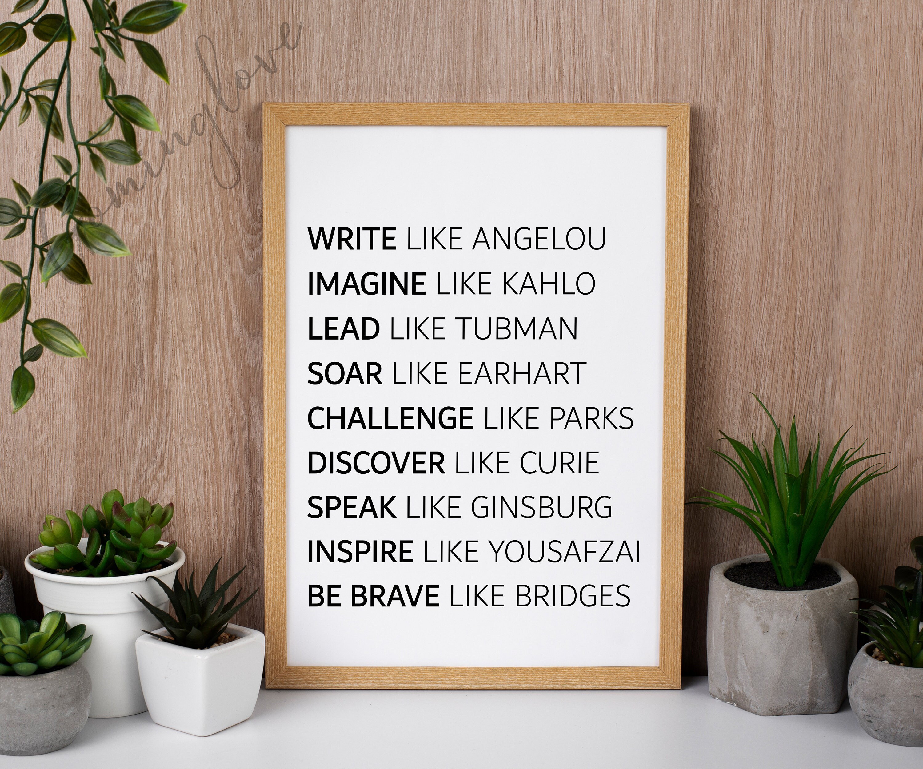 Women's History Month Printable, Strong Women Wall Art, Empowered Women ...