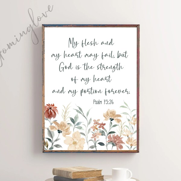 Psalm 73 26 - Etsy