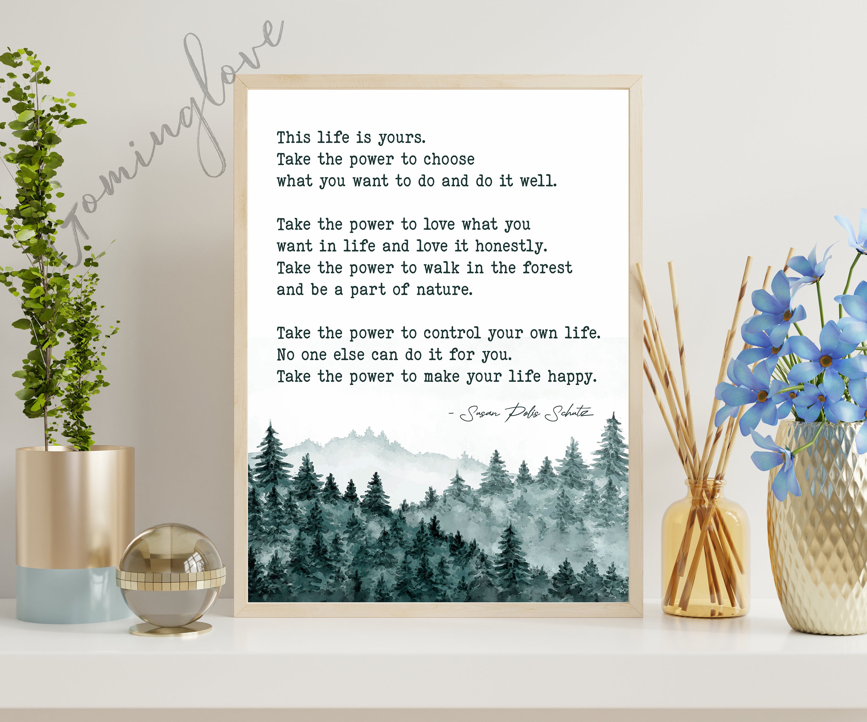 Take the Power to Walk in the Forest and Be a Part of Nature Printable ...