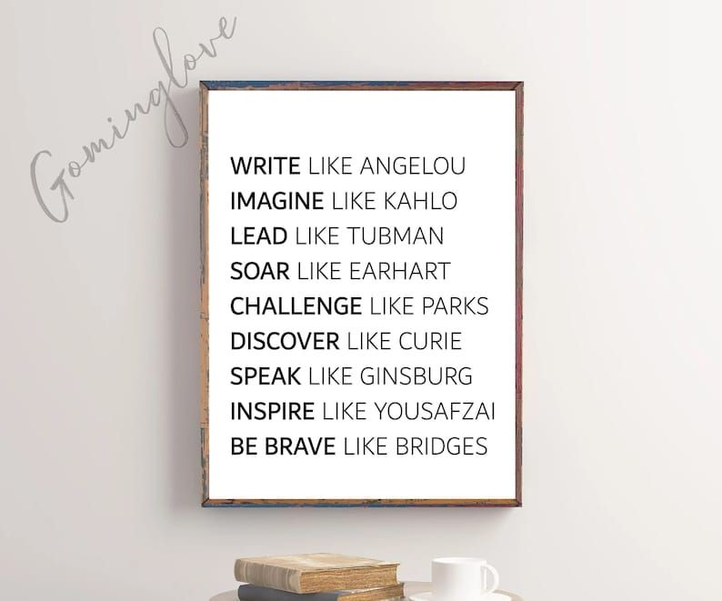 Women's History Month Printable, Strong Women Wall Art, Empowered Women ...