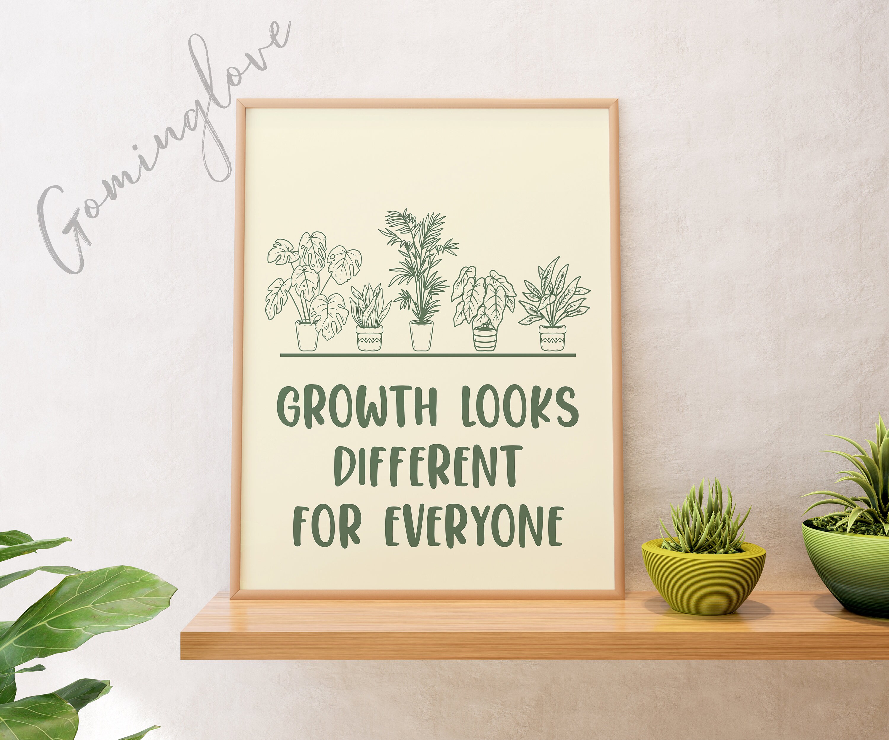 Growth Counseling Poster: Motivational Plant Art (digital Download) - Etsy
