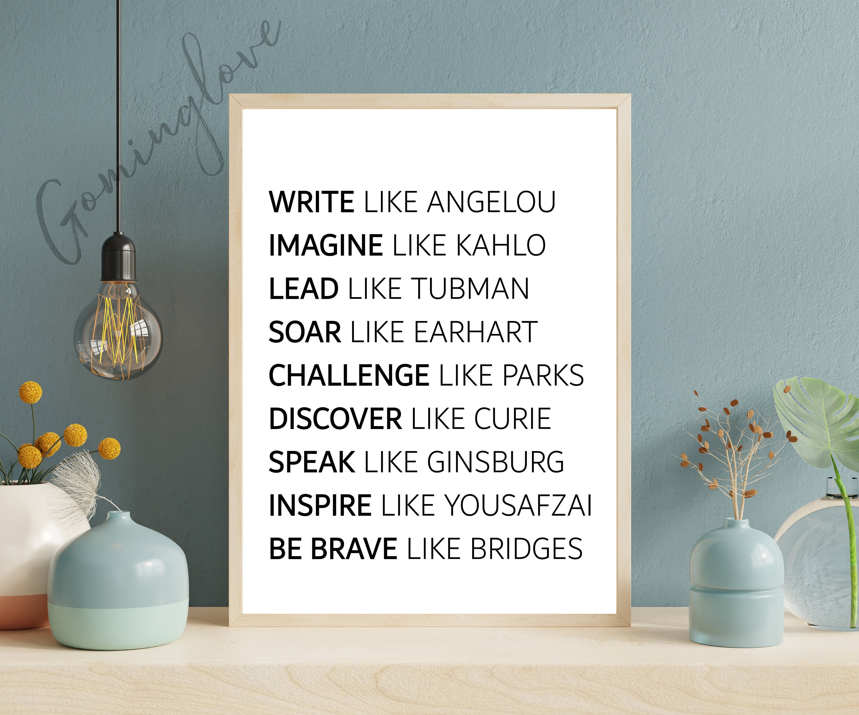 Women's History Month Printable, Strong Women Wall Art, Empowered Women ...