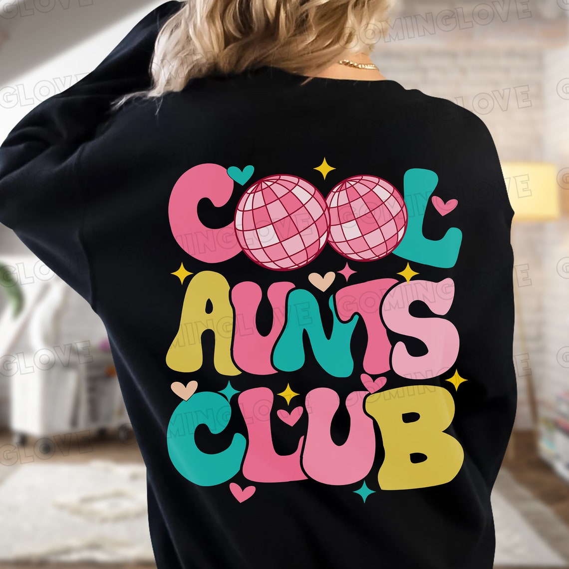 Cool Aunts Club Png, Cool Auntie Club Png, Retro Floral Auntie, New ...