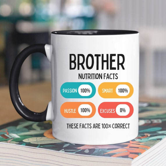Brother Mugnutritional Facts Brother Gift Brother - Etsy