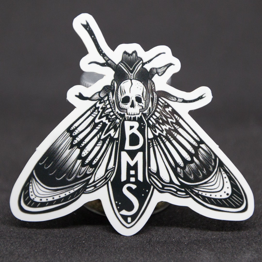 Black Magick Skate Co Black Moth Sticker - Etsy