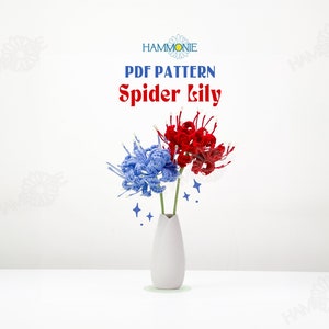 Crochet Spider Lily Bouquet Pattern: Easy Beginner Tutorial (PDF ...