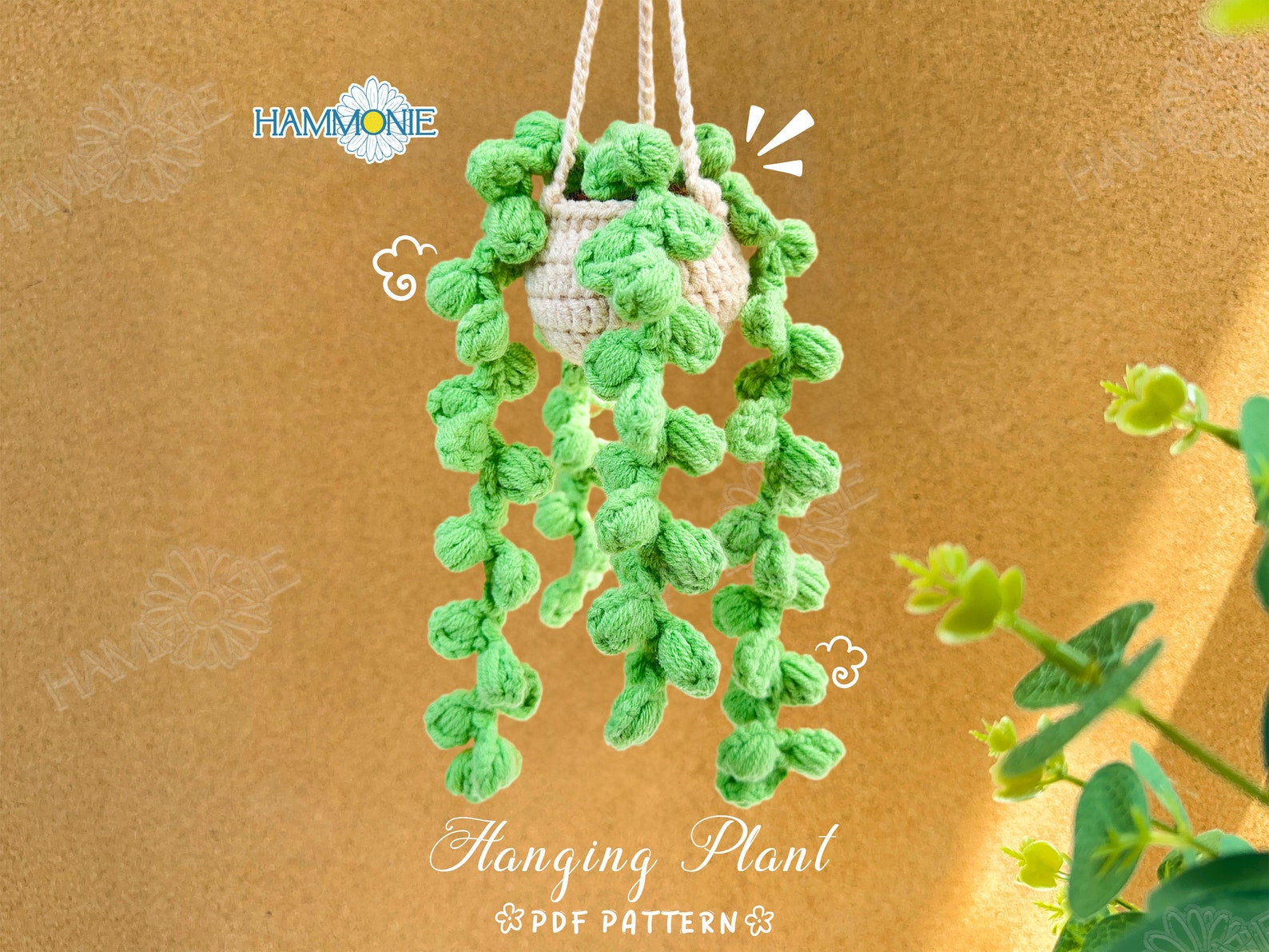 CROCHET PATTERN String of Pearls Plant Hanging, Crochet Pattern ...
