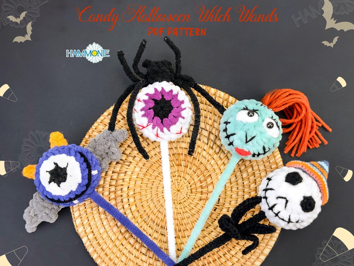 Halloween Candy Toy Crochet Pattern: Amigurumi Set (PDF Pattern) - Etsy