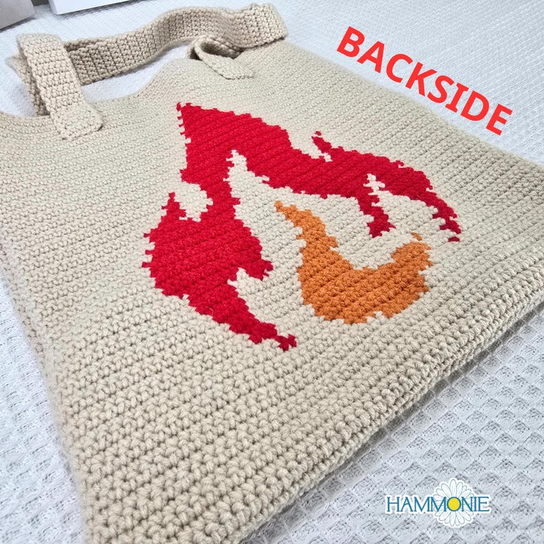 Crochet Dumpster Fire Tote Bag Pattern (PDF Download) - Etsy