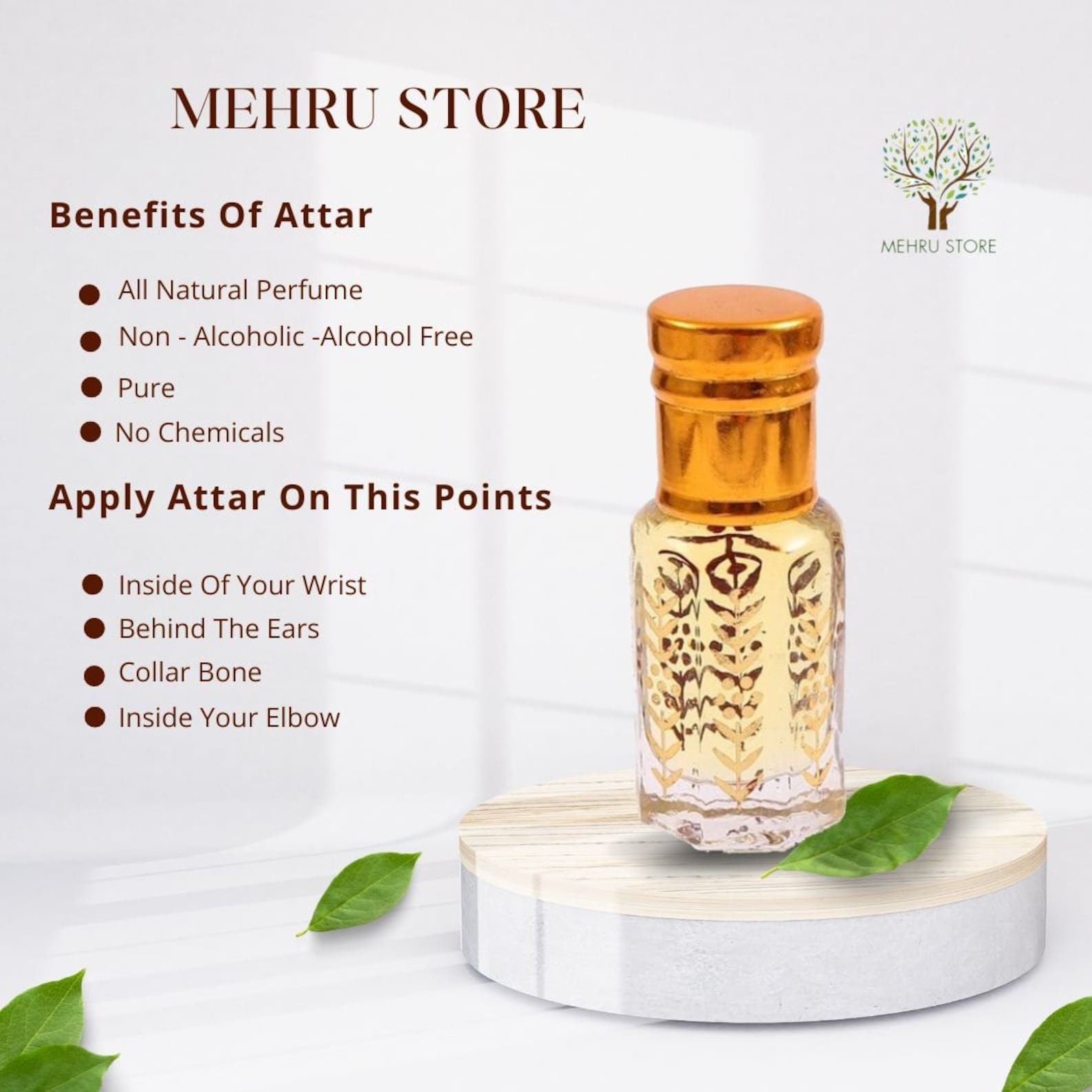 Ajmal Khus Attar, Premium Perfume Oil for Men Women, Alcohol Free ...
