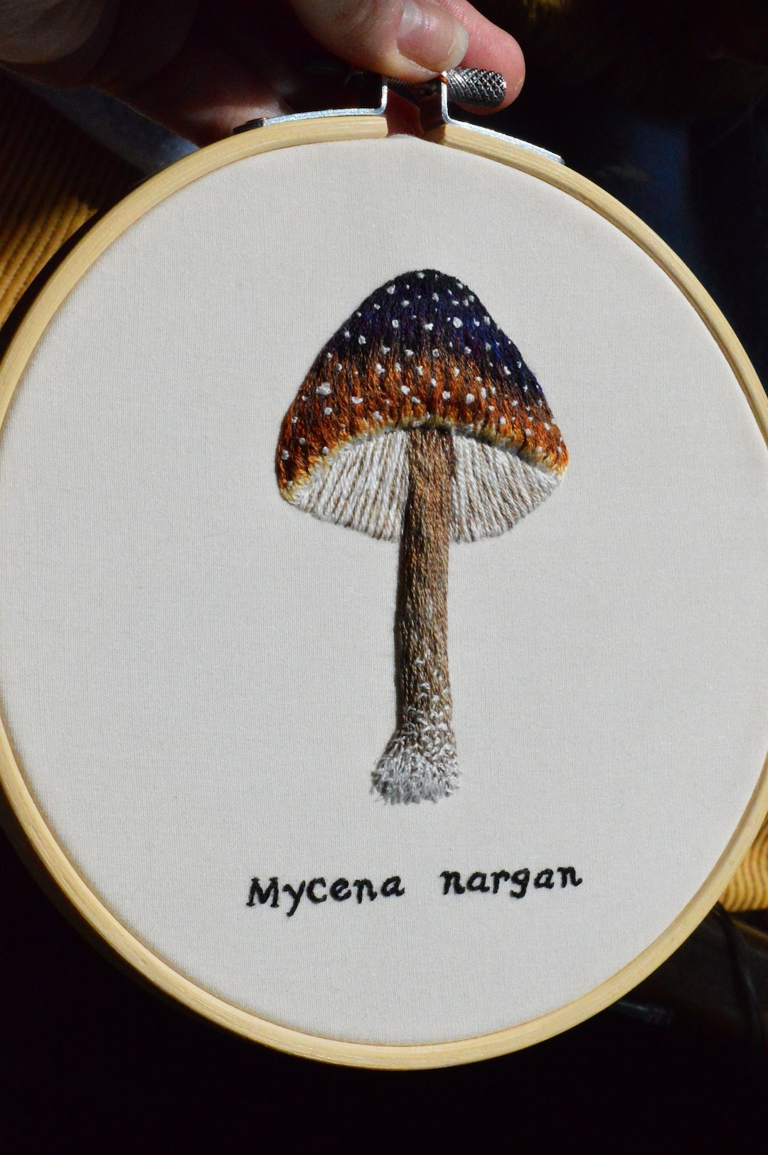 Mycena Nargan 3D Stumpwork Fungi Embroidery Pattern and How-to Guide - Etsy