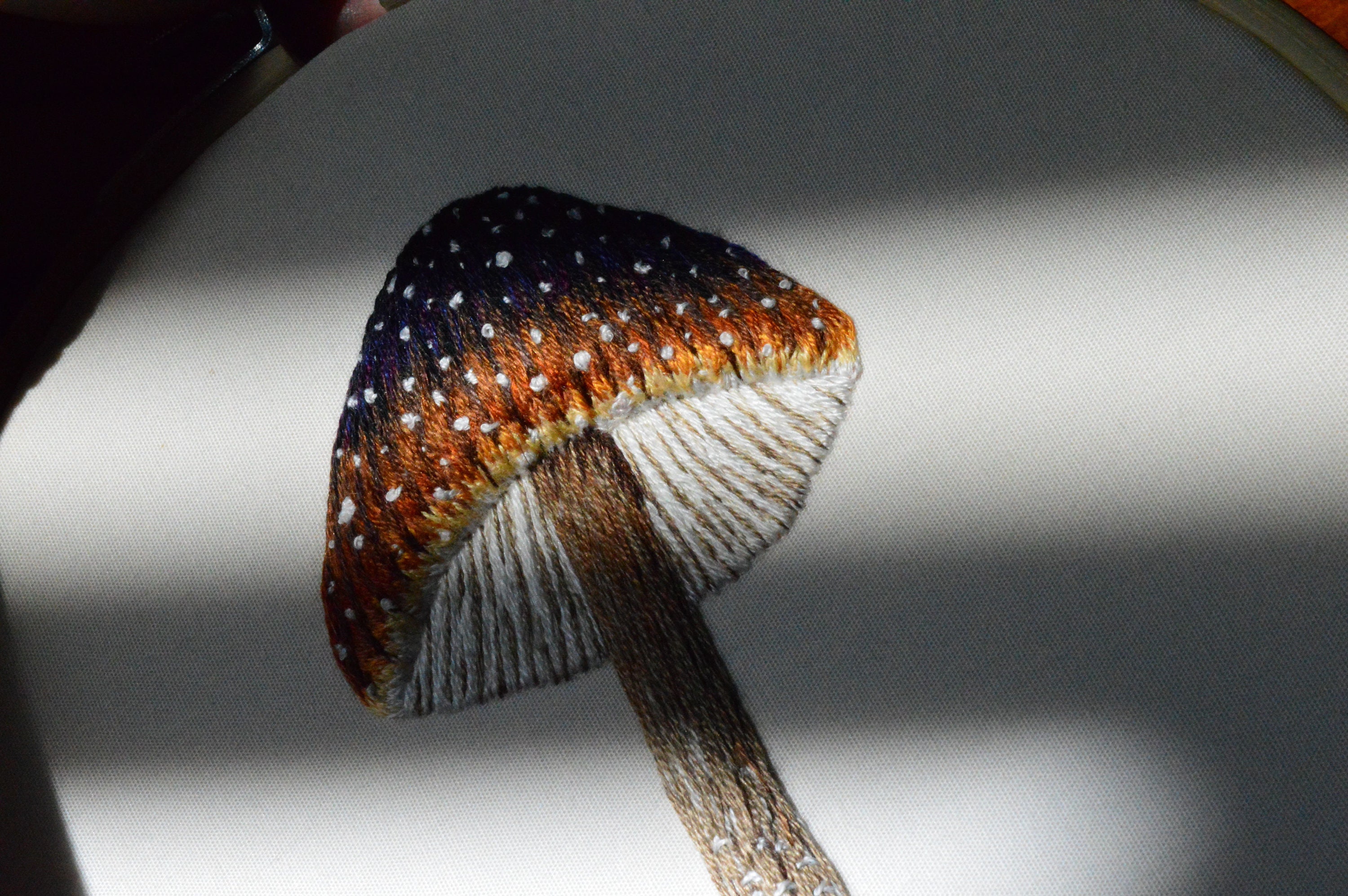 Mycena Nargan 3D Stumpwork Fungi Embroidery Pattern and How-to Guide - Etsy