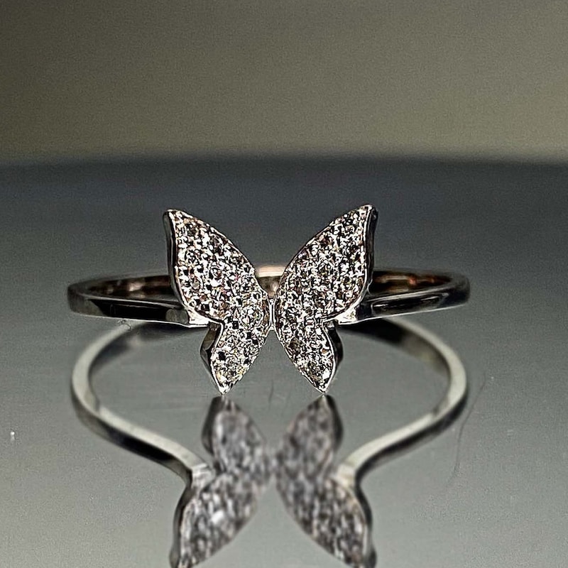 Butterfly Ring - Etsy
