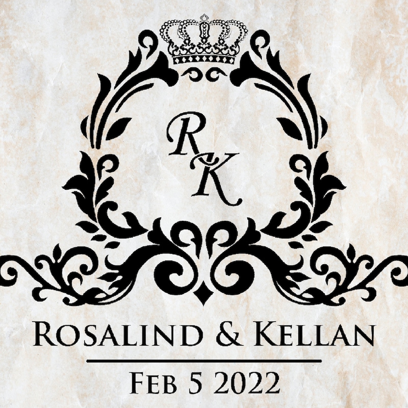 Custom Wedding Monogram - Etsy