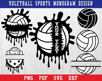 Volleyball Drip Svg - Etsy Australia