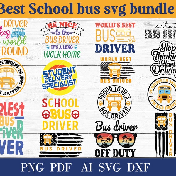 Bus Driver Svg - Etsy