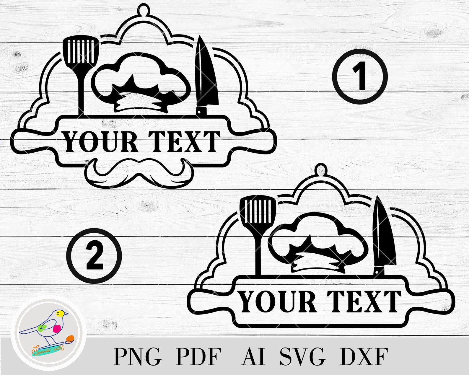 Royal Chef Logo SVG, Chef Monogram Svg, Chef Svg, Chef Clipart, Cooking ...