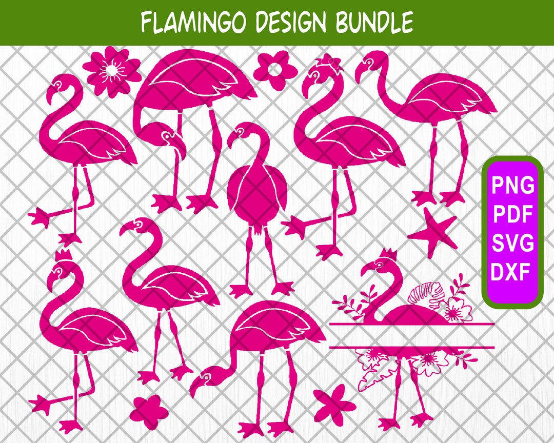 Flamingo Svg Bundle, Flamingo Cut File, Flamingo Svg, Summer Flamingo ...