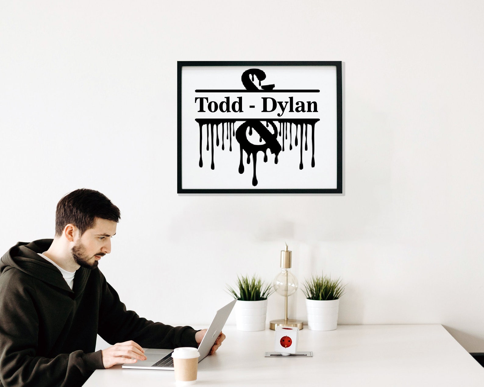 Dripping Split Monogram Font Svg, Halloween Horror Split Font, Split ...