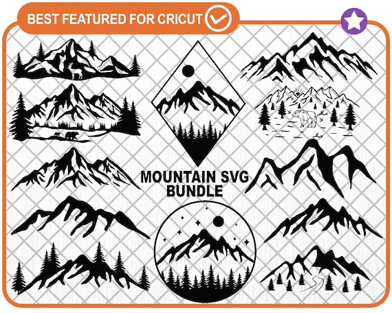 Mountain Svg Bundle Mountains SVG Geometric Mountains File - Etsy