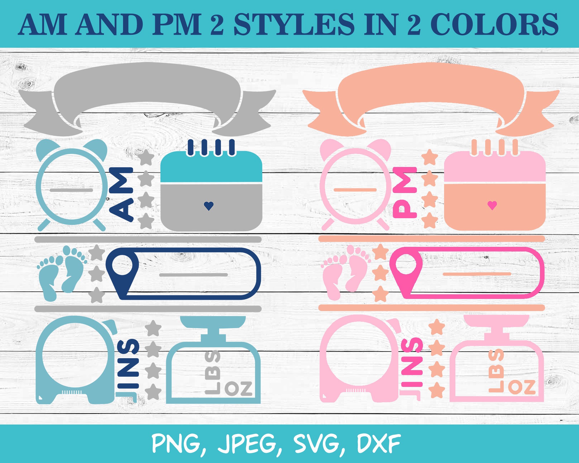 Birth Stats Svg, Birth Announcement Svg, Baby Birth Stats Svg, Shower ...