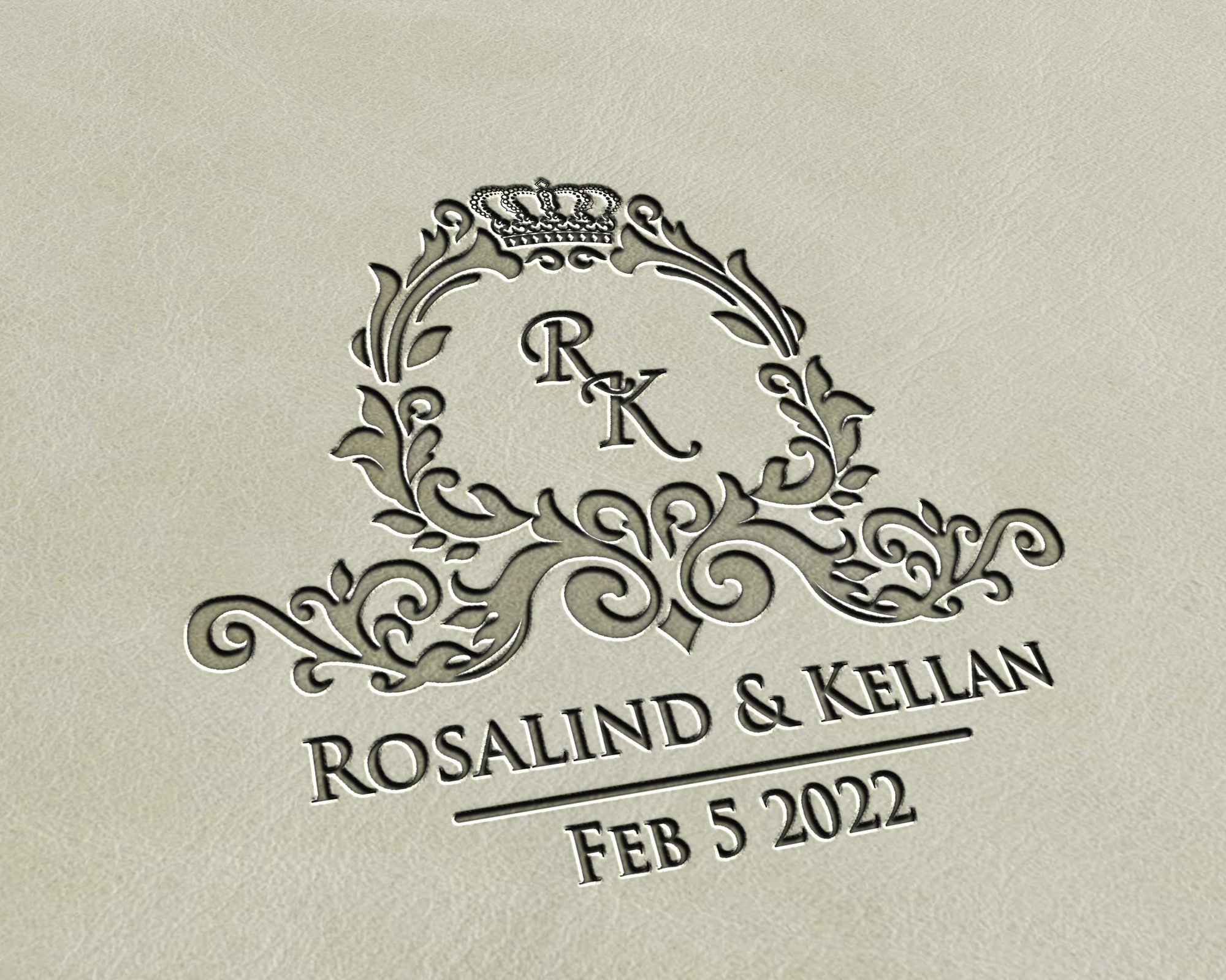 Premade Custom Wedding Monogram, Luxury Royal Wedding Logo, Monogram ...