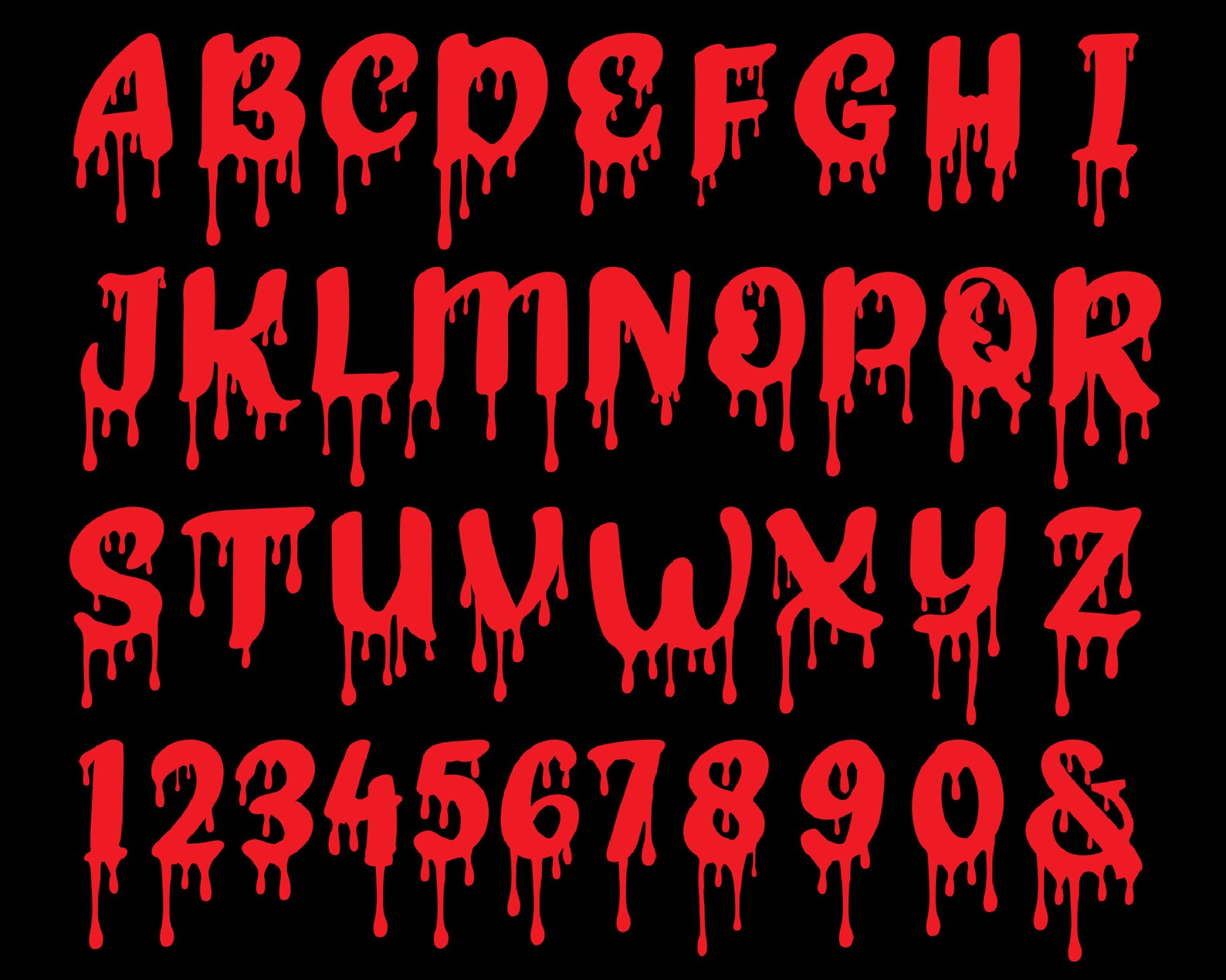 Dripping Font Svg Blood Font Honey Drip Chocolate Dripping - Etsy UK