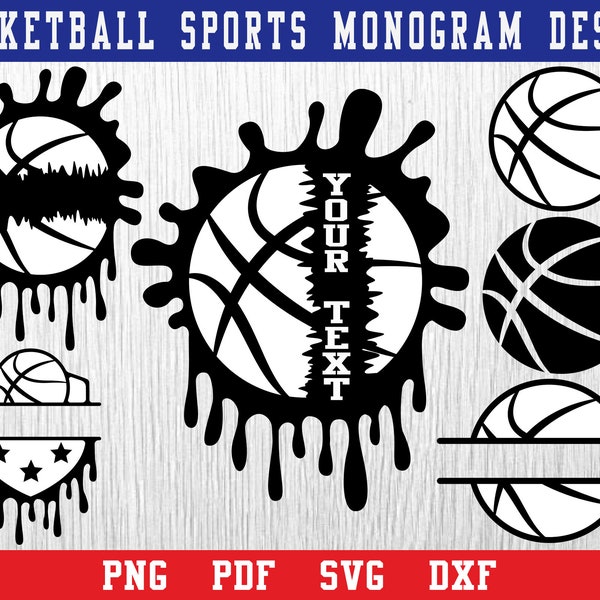 Split Basketball Svg - Etsy