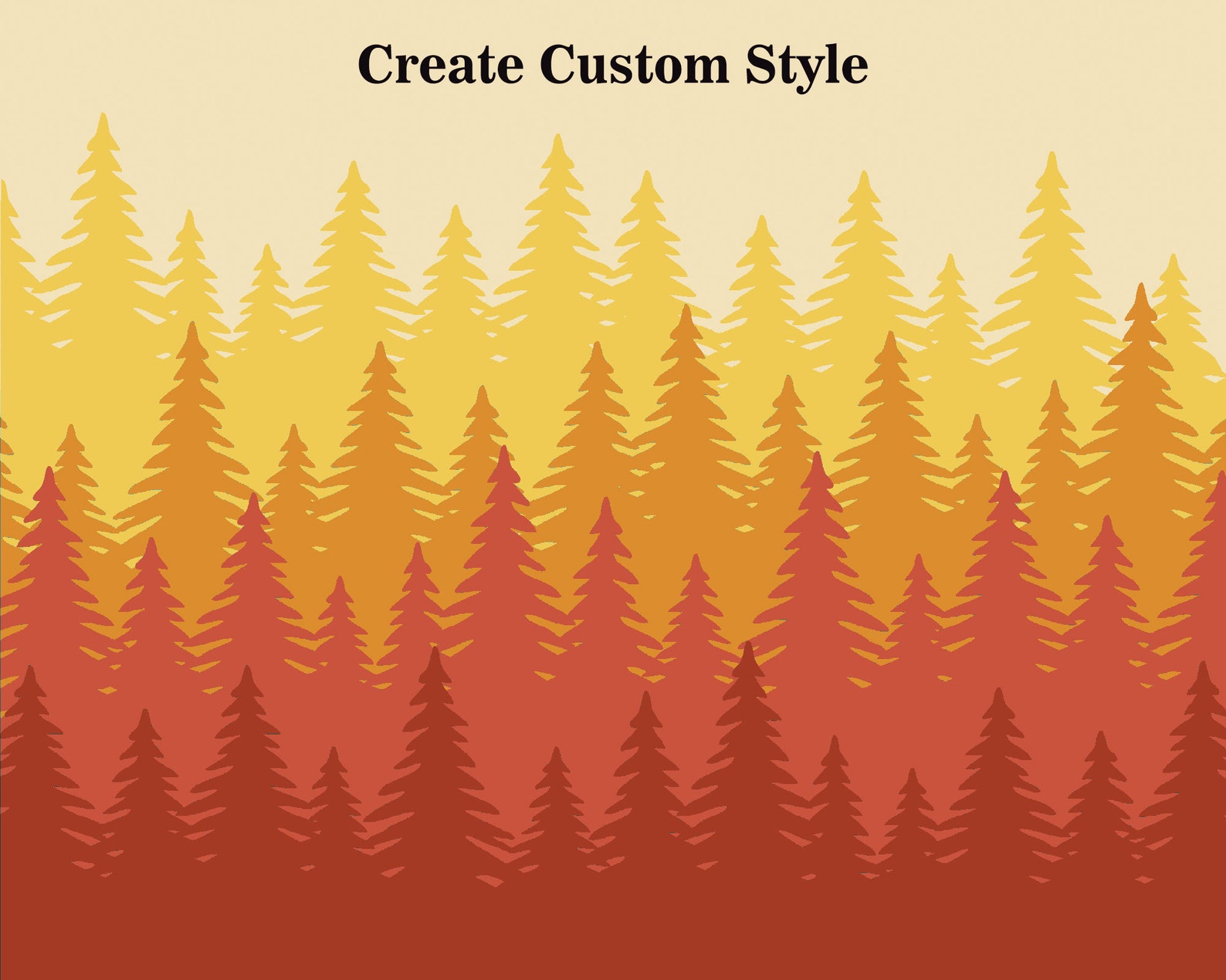 Treeline Silhouette Cut Files, Forest Clipart (svg, Png, Pdf, Dxf) - Etsy