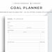 Printable Goal Planner Bundle, Daily, Weekly, Monthly, Quarterly ...