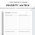 Priority Matrix Printable, Decision Matrix, Eisenhower Matrix, My ...