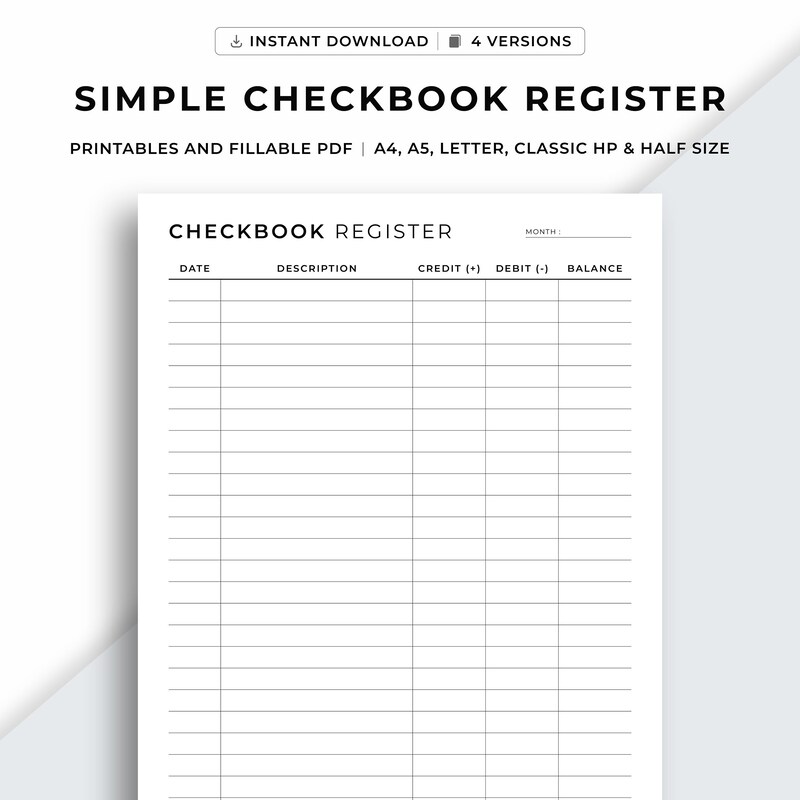 Checkbook - Etsy