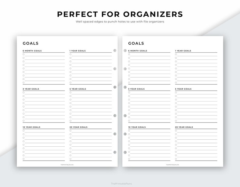 Goal Planner Printable, Goal Setting Planner, Long Term Goals ...