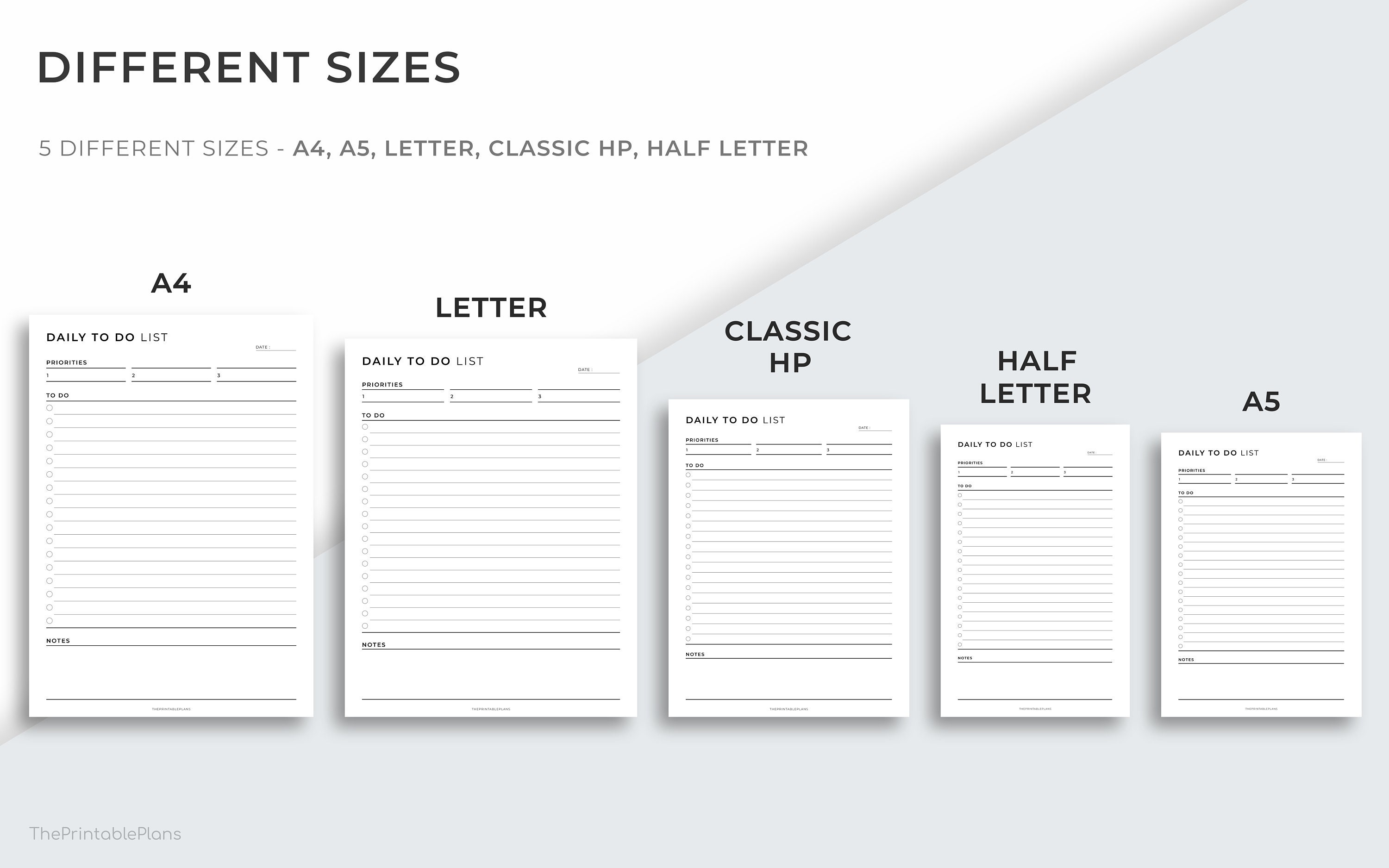 Printable Daily to Do List, Daily Checklist, Daily Routine, Productive ...