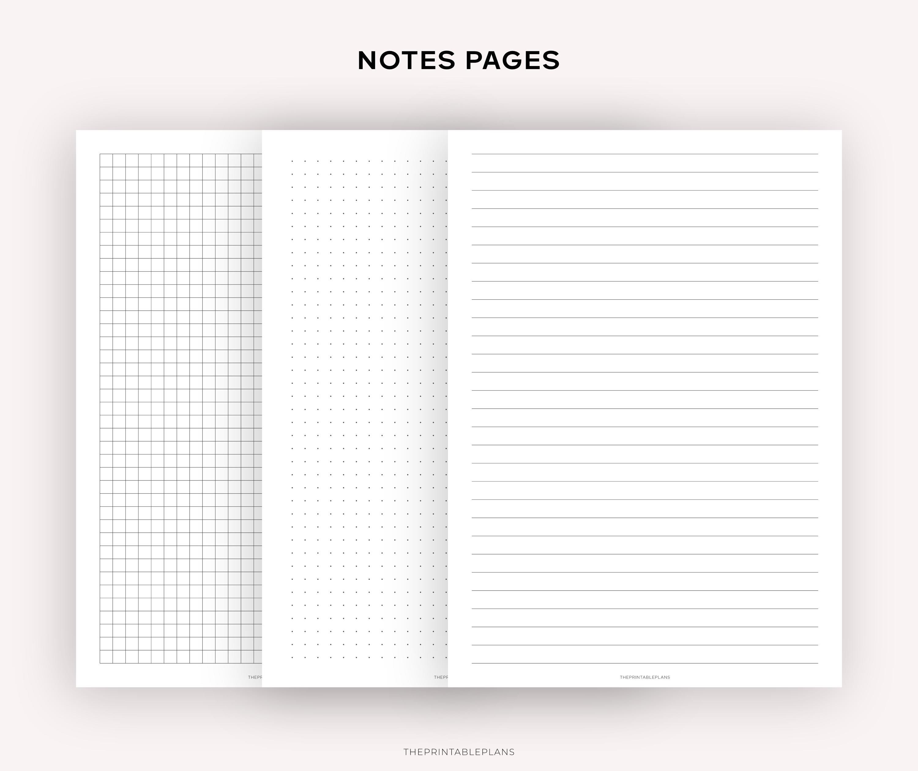 Weekly Planner Printable Landscape, Weekly Schedule, Week at a Glance ...